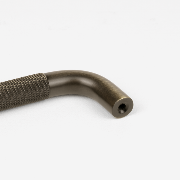 Ronde Knurled Pull | Brushed Bronze - Heart Handles